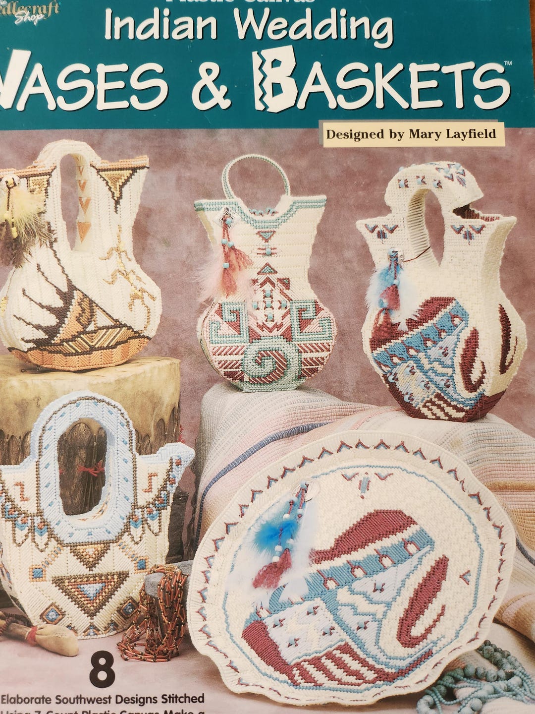 Indian Wedding Vases and Baskets Plastic Canvas Patterns Eight ...