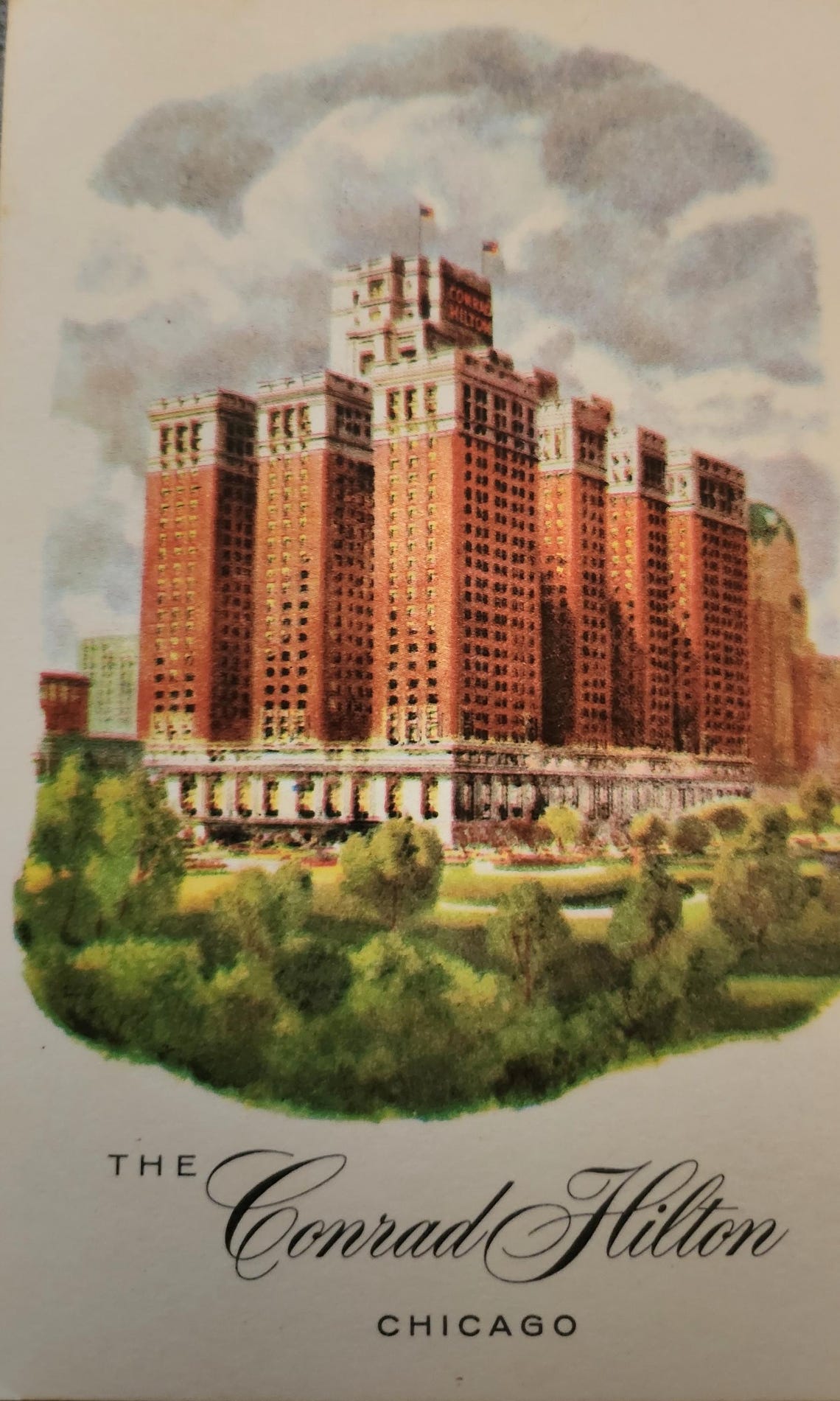 The Conrad Hilton Chicago Illinois Linen Postcard Unused - Etsy