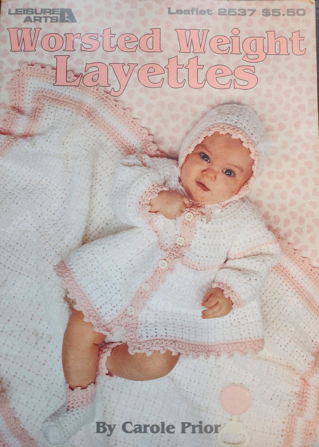 Baby Knitting Layettes Pattern: Bonnet, Afghan, Coveralls, Booties ...
