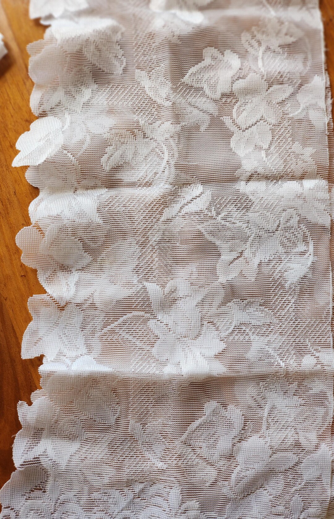 White Lace Rose Pattern Strips for Crafts Cardmaking Junk Journals 11 ...