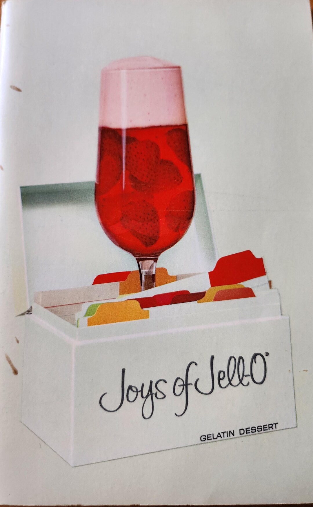 Joys of Jello 1970s Recipe Book See Photos for Index - Etsy
