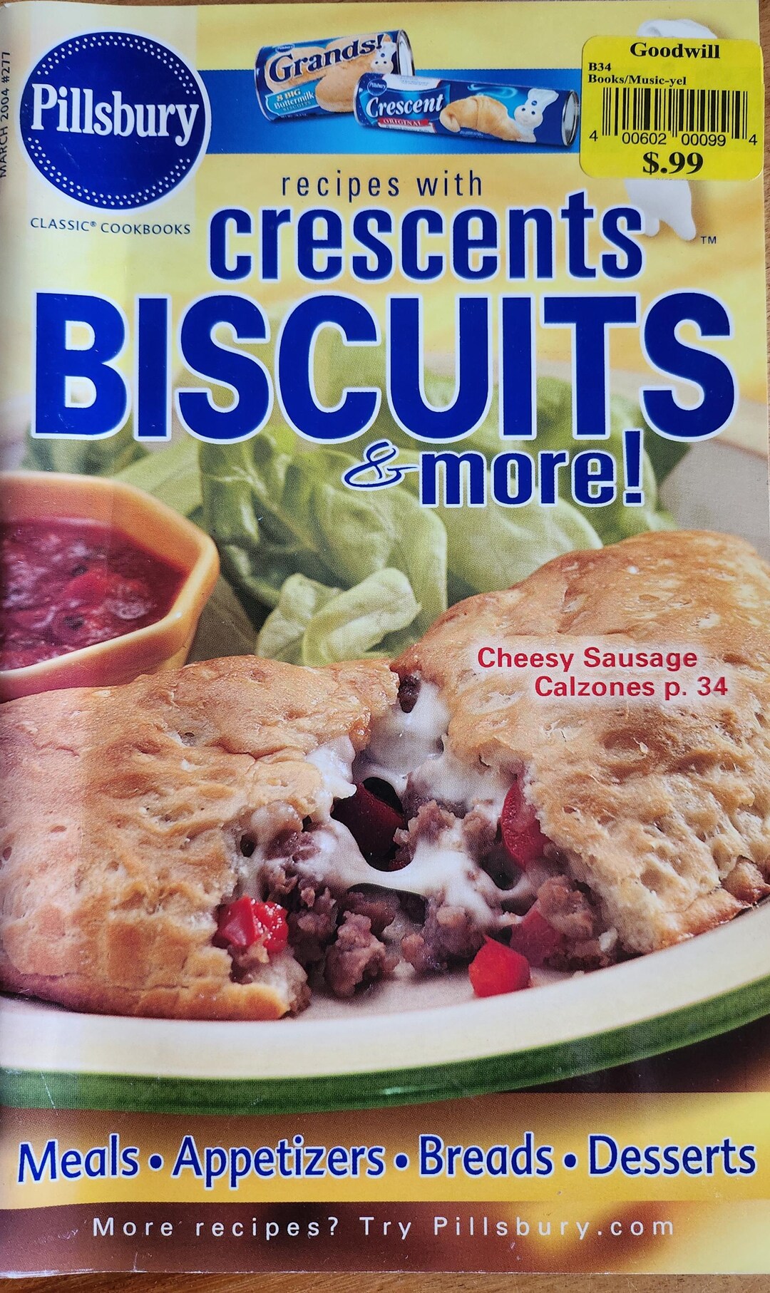 Pillsbury Recipes Pamphlet With Biscuits See Index for Recipes Color ...