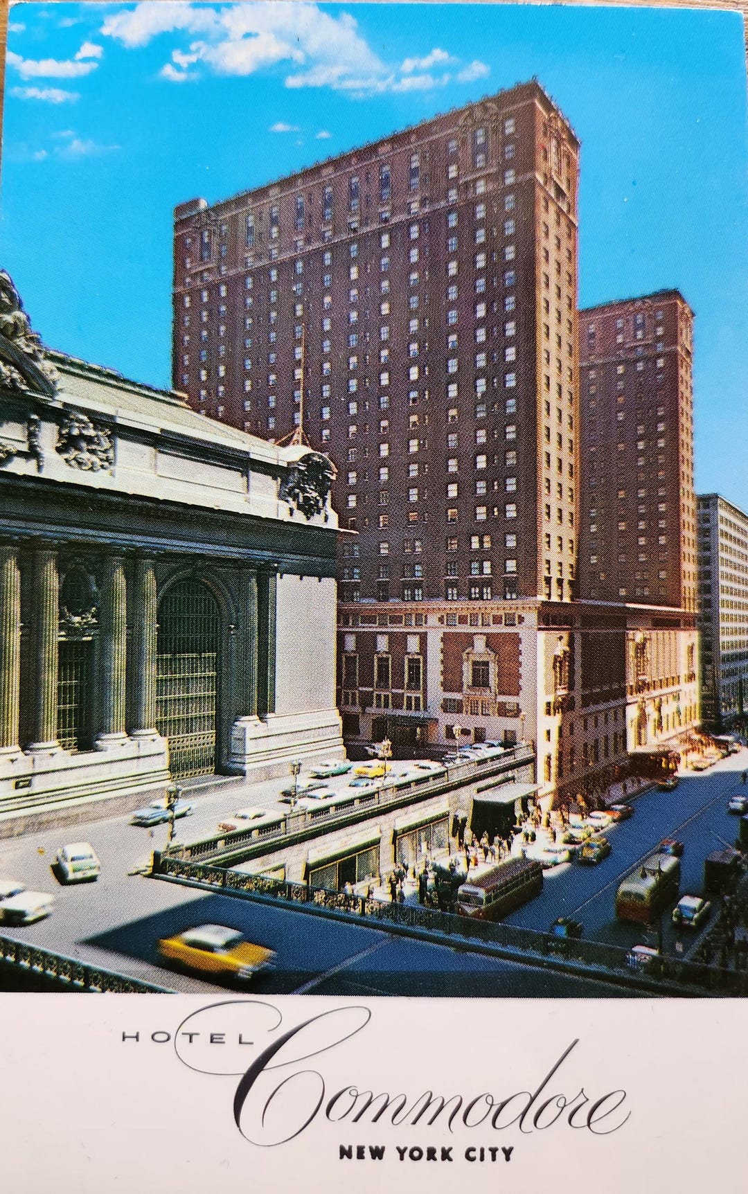 New York City Commodore Hotel Midtown 42nd Street Real Photo Postcard ...