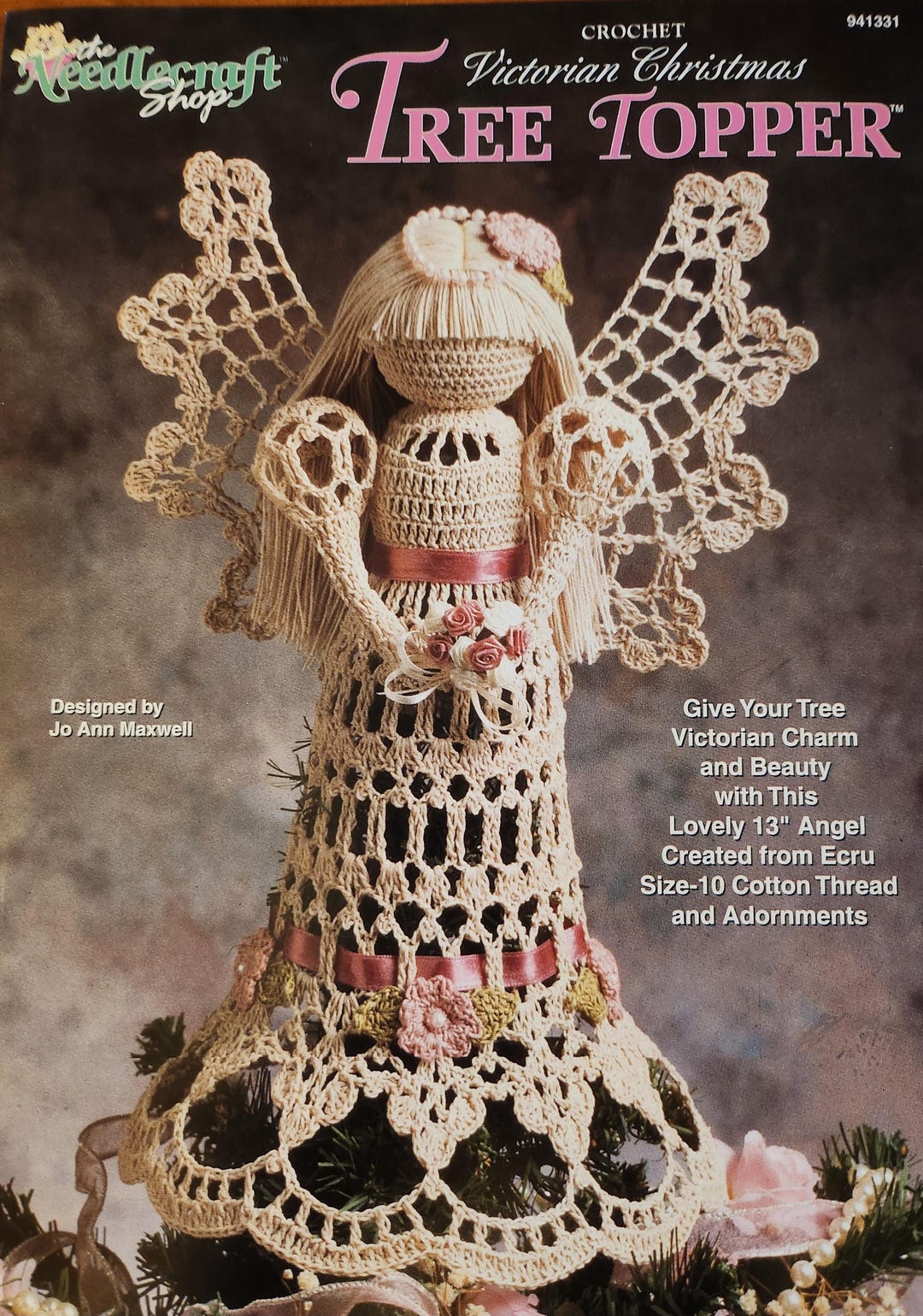 Angel Tree Topper Crochet Pattern Victorian Christmas 13 Inch - Etsy
