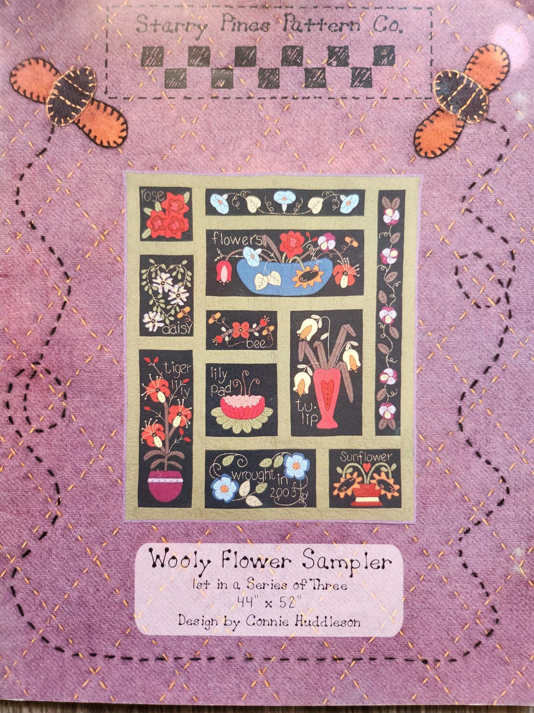 Wooly Flower Sampler Pattern 44 by 52 Inch See Photo for Design - Etsy