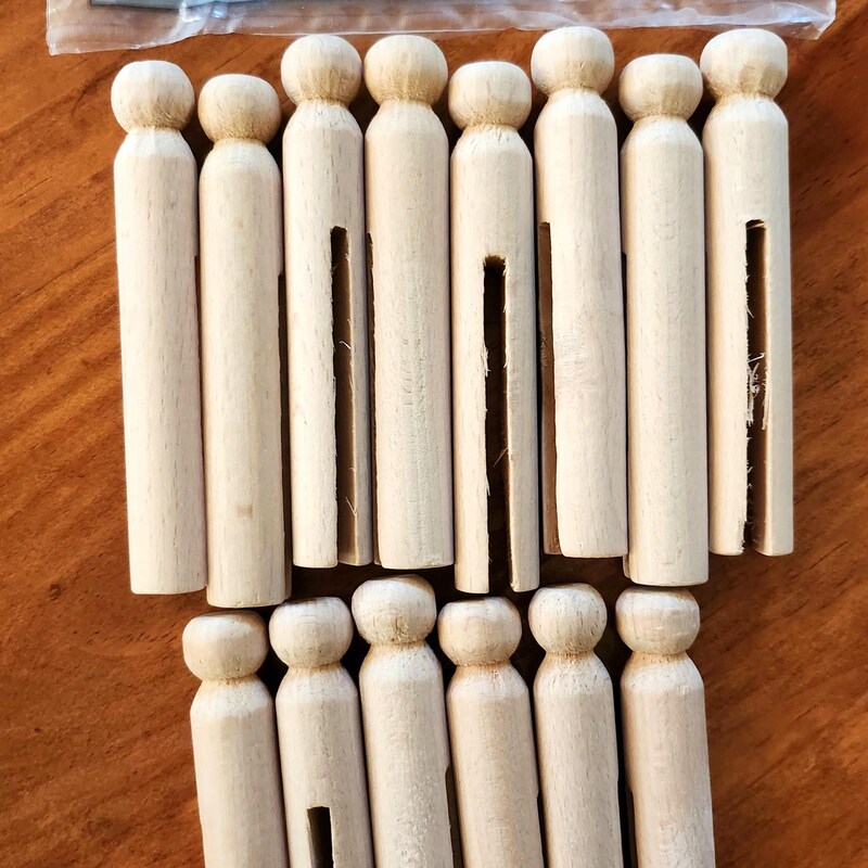 Wood Doll Pins - Etsy