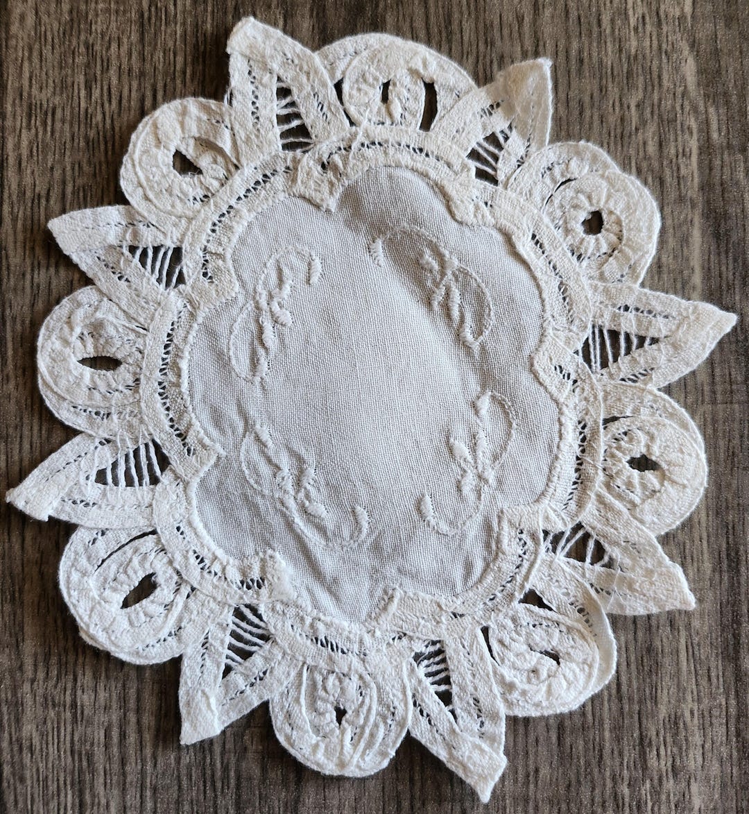 Small Ivory Battenburg Lace Doilie 6 Inch - Etsy