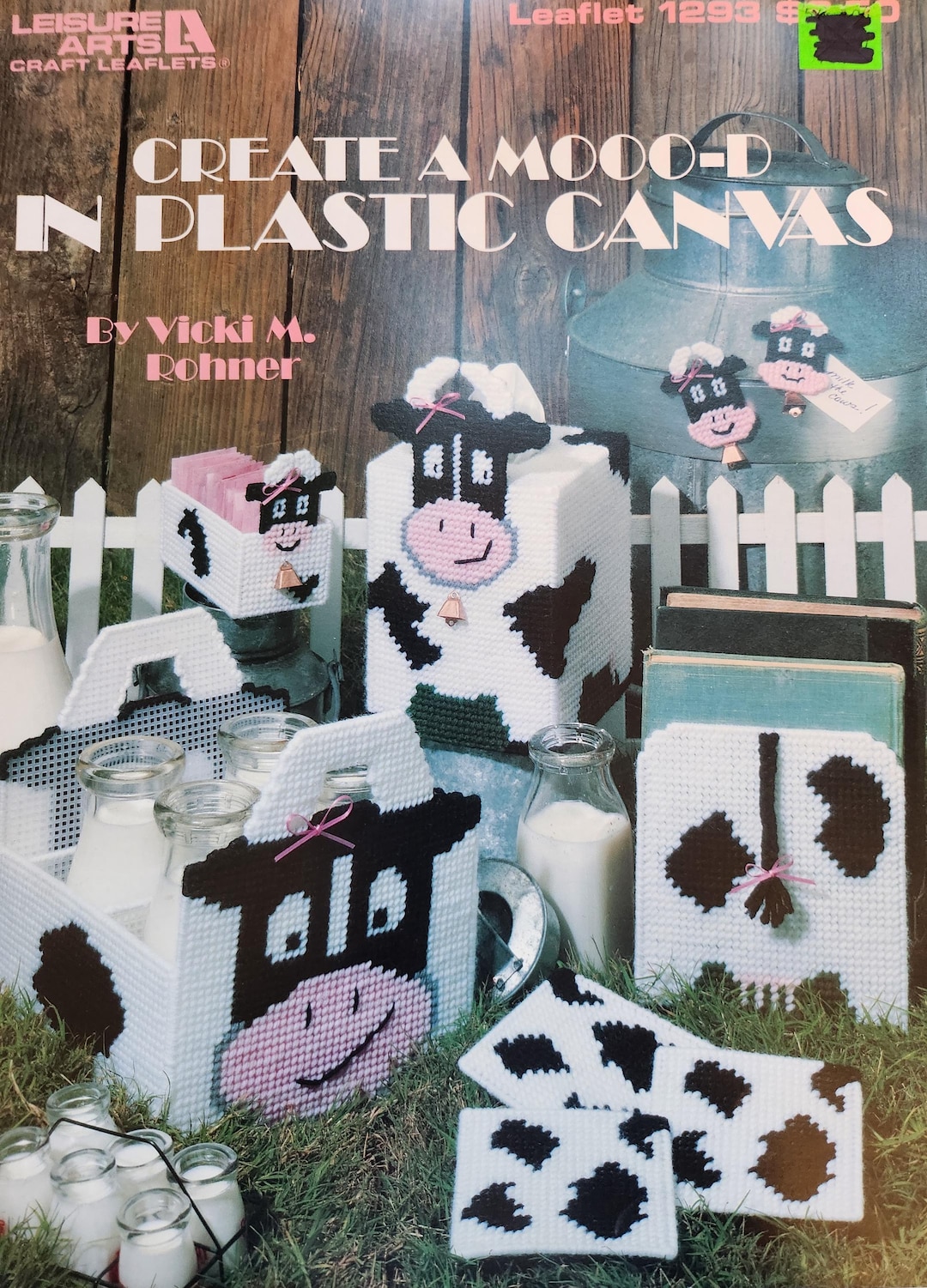 Plastic Canvas Cow Patterns See Photo for Projects Leisure Arts 1293 - Etsy