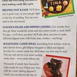 Wilton Candy Making for Beginners Pamphlet Ideas Step by Step ...