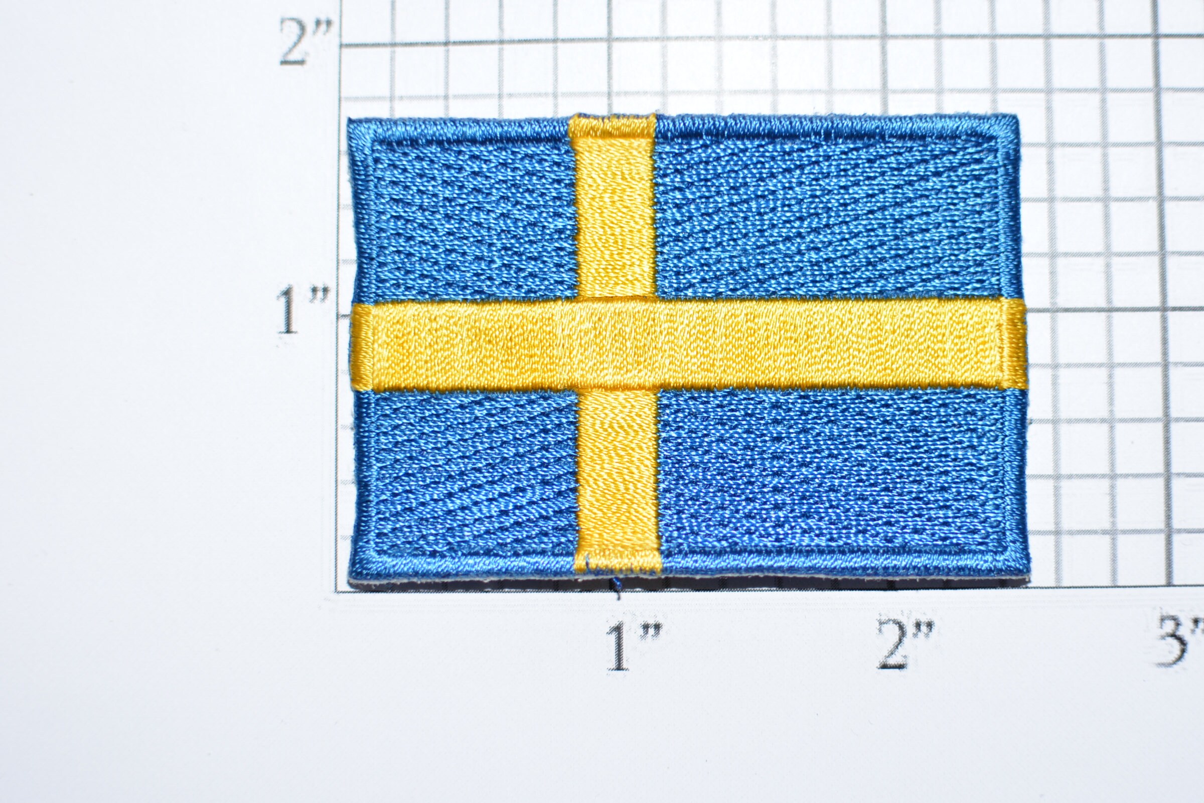 Sweden Flag Sew-On Vintage Embroidered Applique Patch DIY Clothing ...