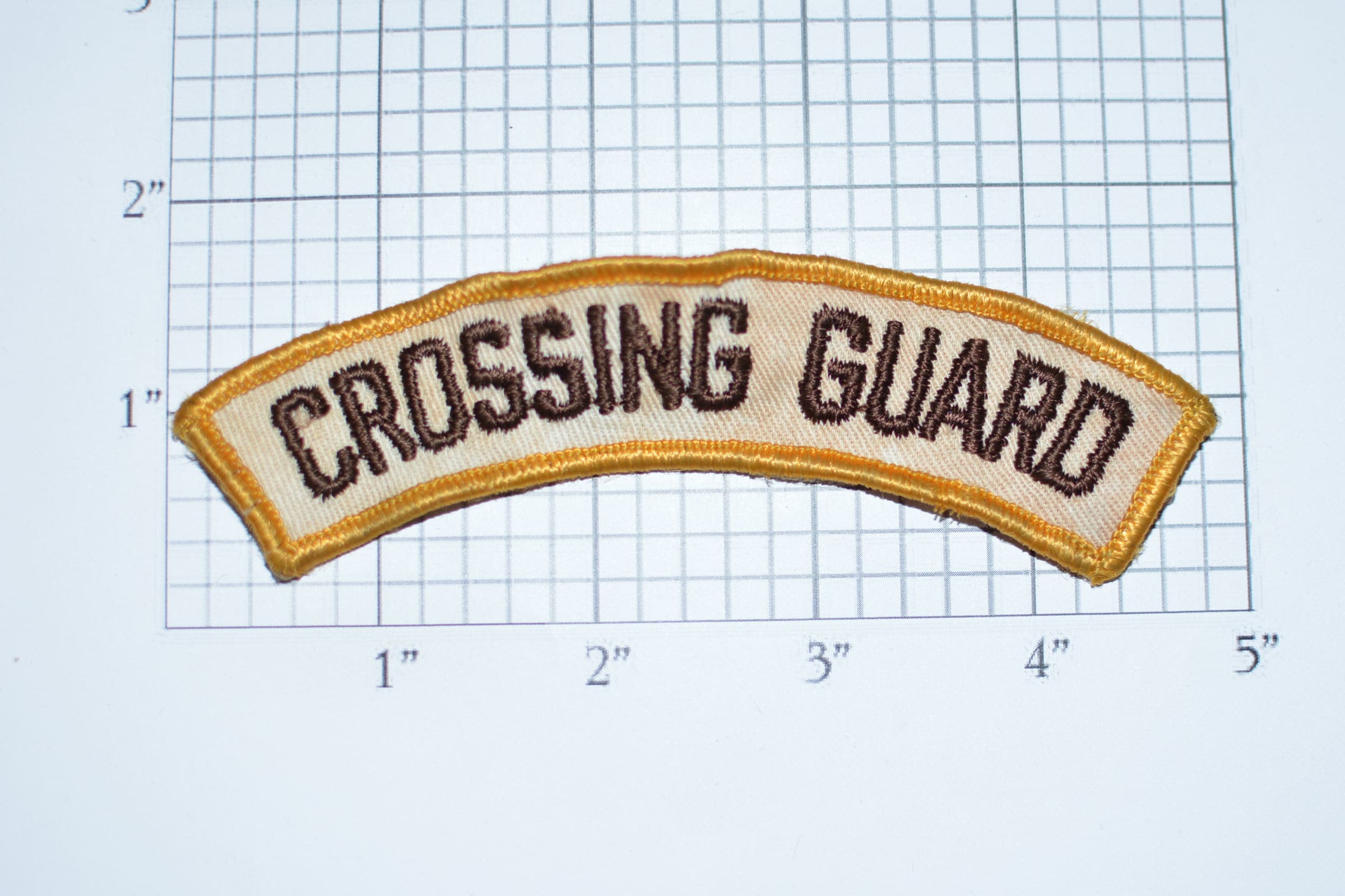 Crossing Guard Sew-on Rocker Embroidered Patch for Uniform Jacket Vest ...