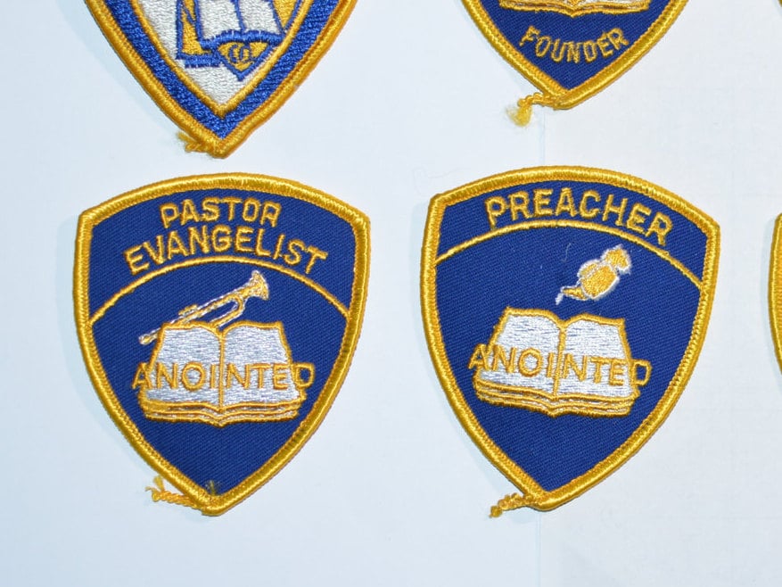 Soldiers of Cross Christ Church Vintage Iron-on Embroidered Patches ...
