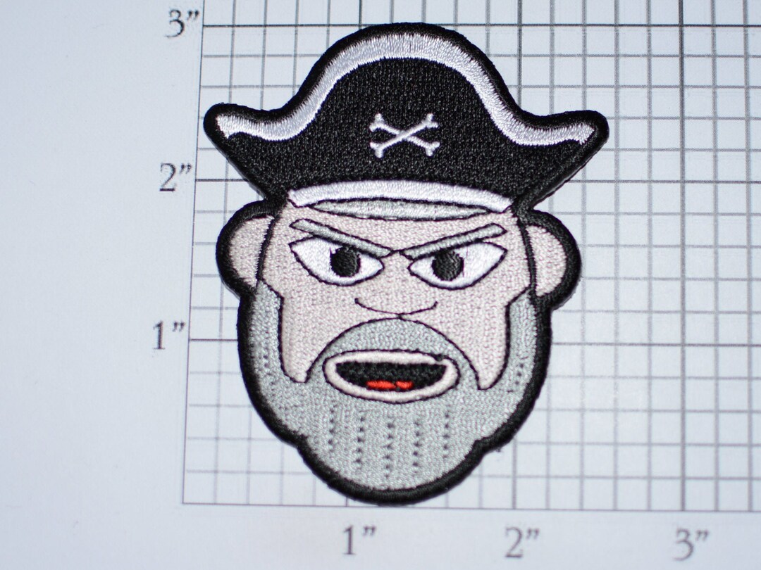 Pirate Skull Crossbones Embroidered Iron-on (or Sew-on) Clothing Patch ...
