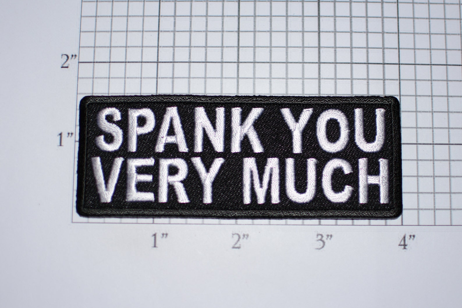 Spank You Very Much Iron-on Embroidered Clothing Patch Funny Naughty ...