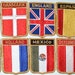 World Travel Patches Vintage Embroidered Patch Gold Threading Sew-on ...