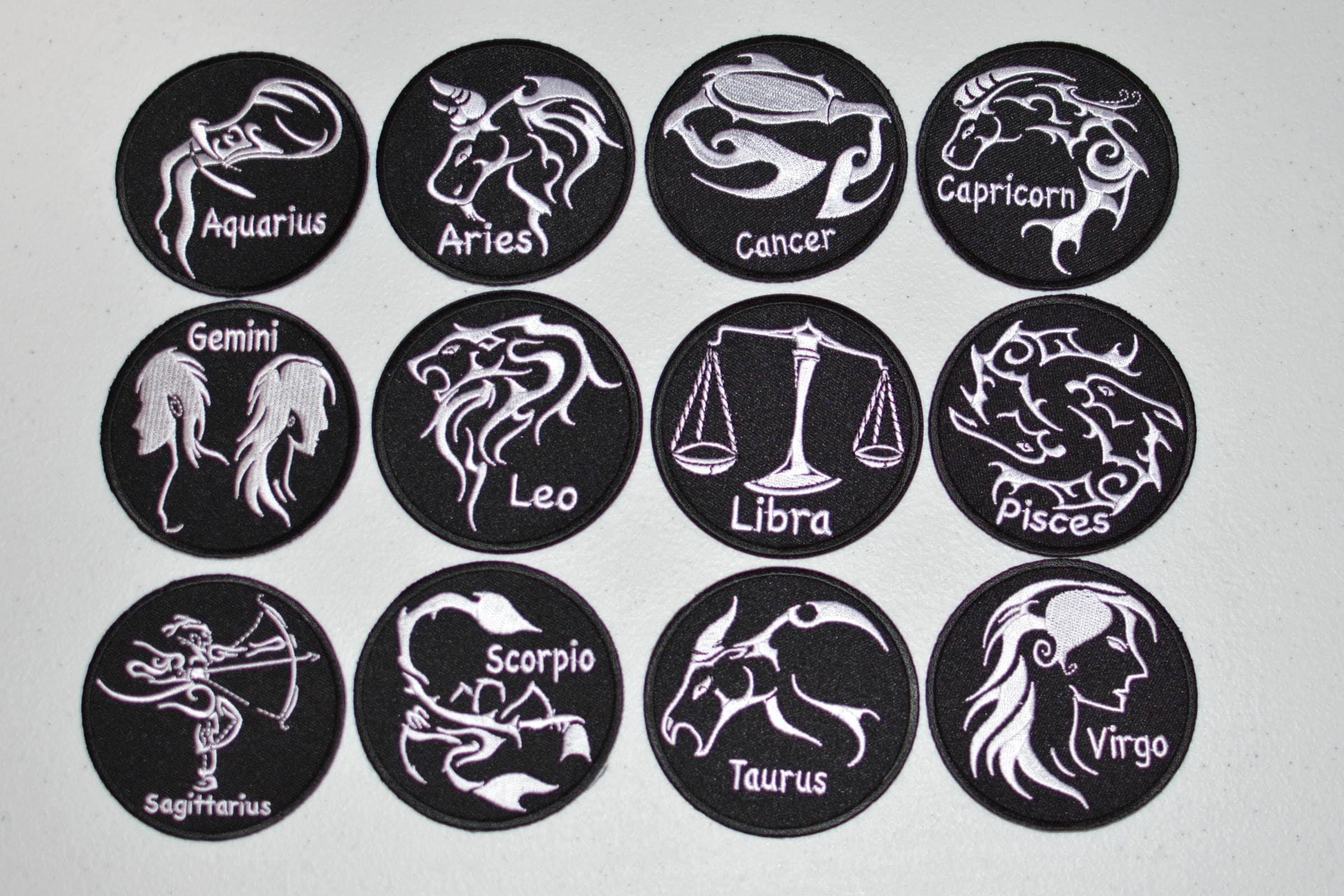 Astrology Zodiac Birth Sign Iron-on Embroidered Clothing | Etsy