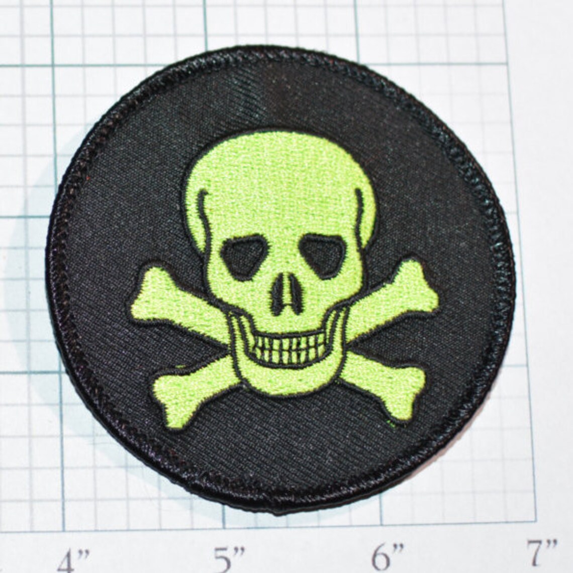 Skull & Crossbones Patch Biker Patch Iron-on Patch Embroider - Etsy
