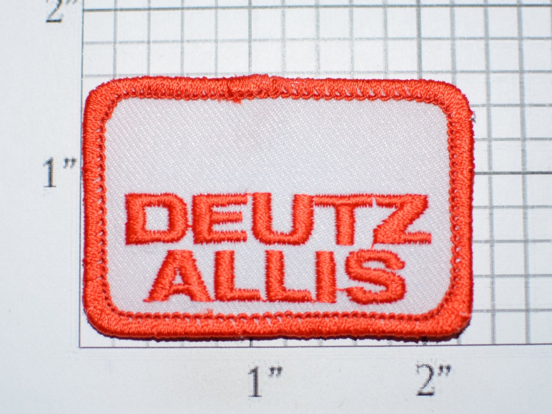 Deutz Allis Small Vintage Embroidered Iron-on Clothing Patch for ...