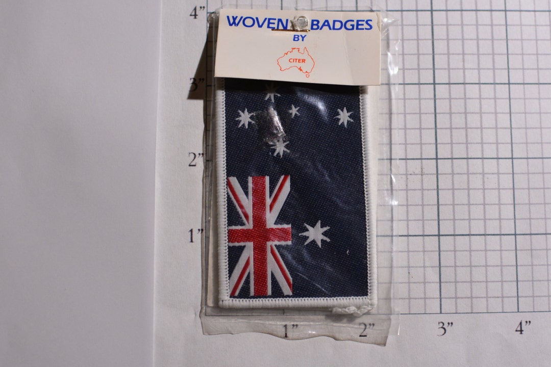 Australia Flag (in Original Packaging) Vintage Sew-on Travel Patch ...