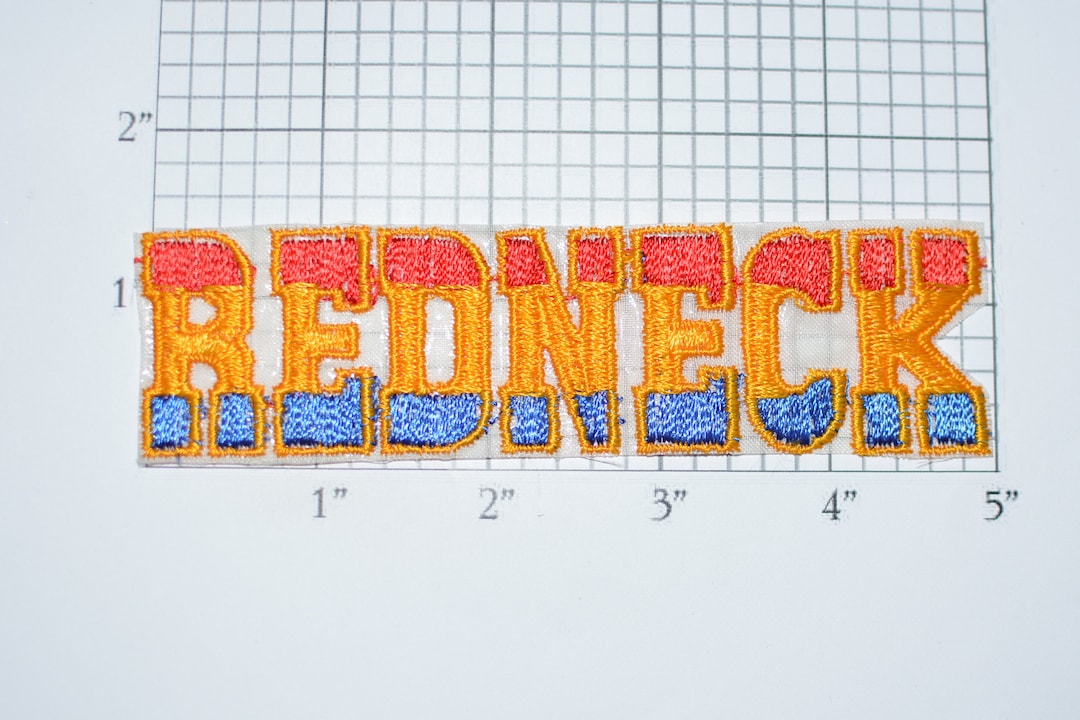 Redneck Vintage Iron-on Embroidered Clothing Patch Applique Rural ...