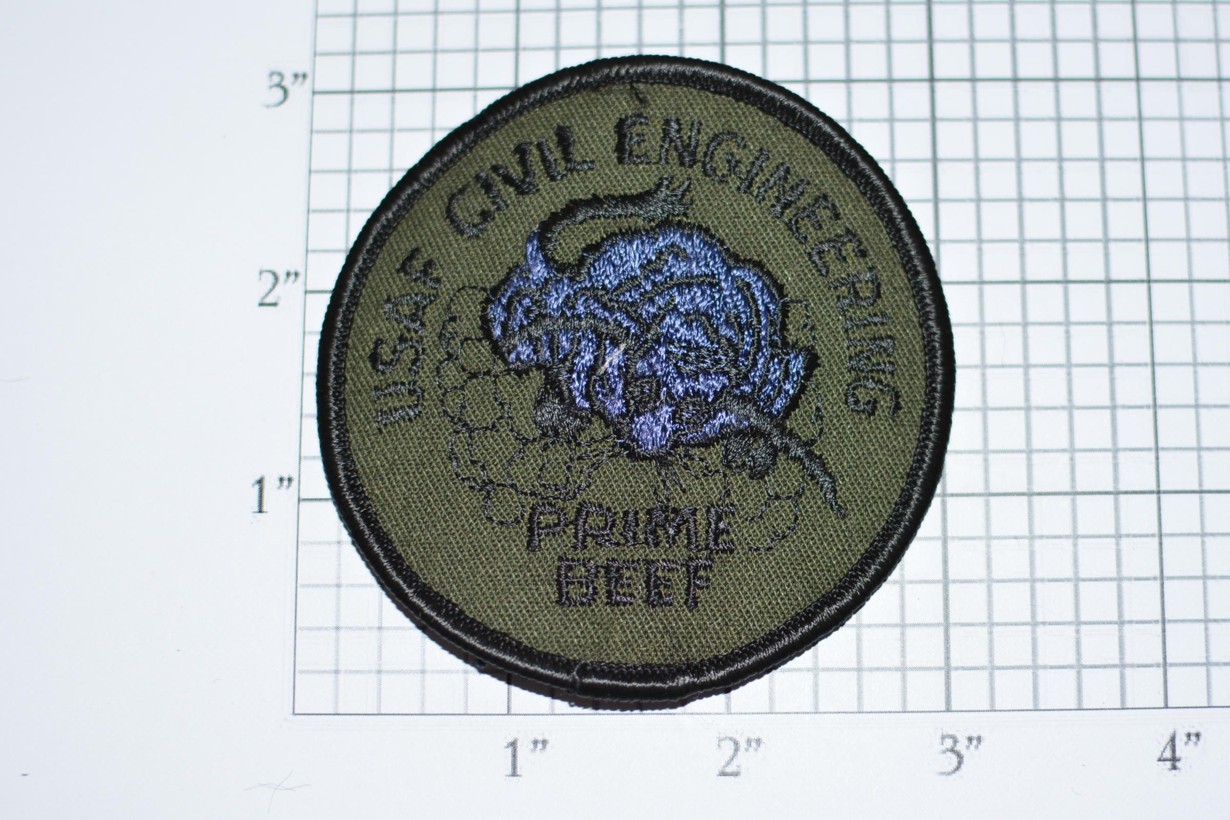 USAF Civil Engineering Prime Beef Vintage Iron-on Embroidered | Etsy