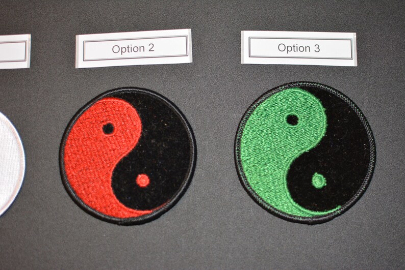 Yin & Yang Vintage Iron-on Embroidered Clothing Patch, Yin Yang ...
