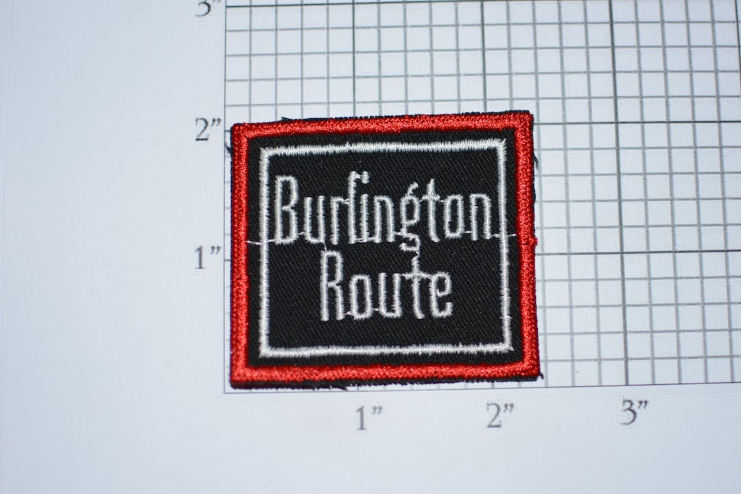 Burlington Route Railroad Railway Sew-on Embroidered Clothing Patch ...