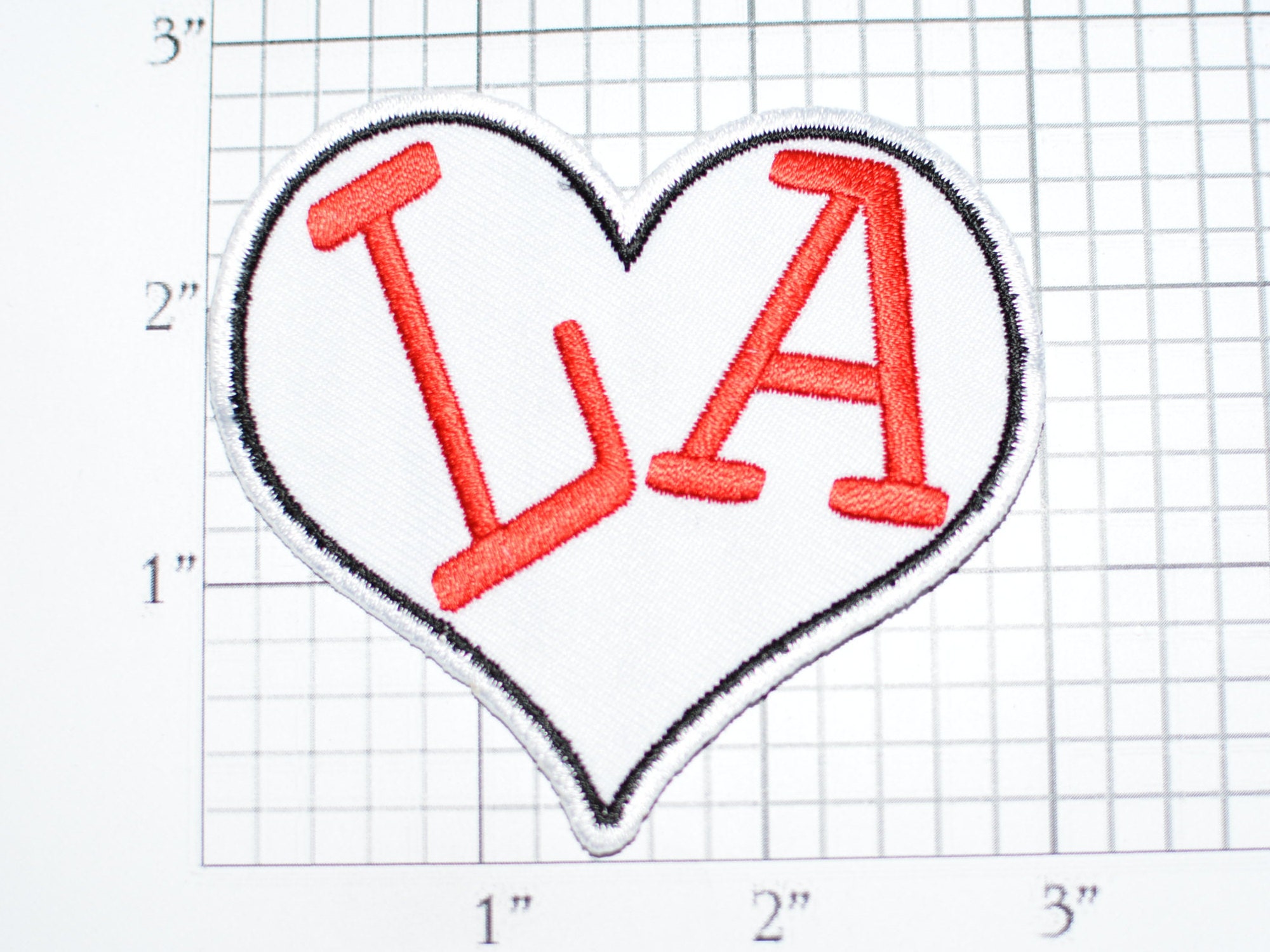 I Love LA Los Angeles California Iron-on Embroidered Patch Travel Trip ...