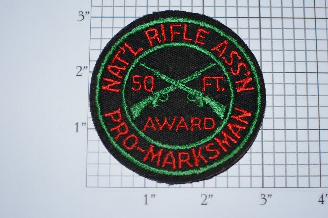 National Rifle Association Pro-marksman 50 Foot Award (NRA) Rare Sew-on ...