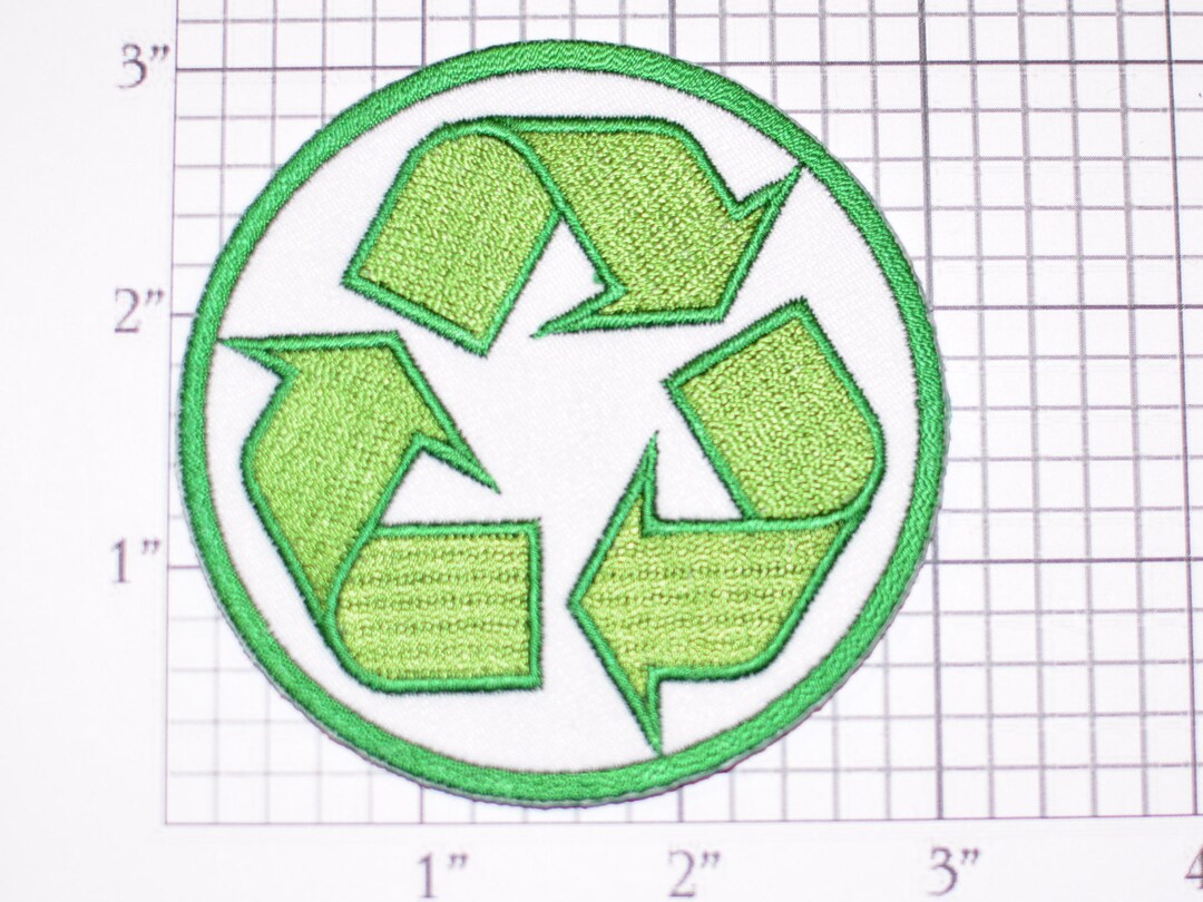 Reduce Reuse Recycle Green Environmentally Conscious Iron-on ...