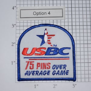 USBC (US Bowling Congress) Iron-on Embroidered Clothing Patch Bowler ...