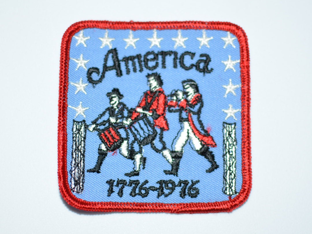 America 1776-1976 Sew-on Vintage Embroidered Clothing Patch American ...