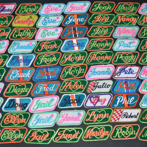 Shirt Name Patch - Etsy