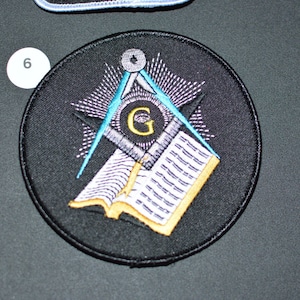 Masonic Iron-on Patch Embroidered Patch Freemasonry Patch Mason Patch ...