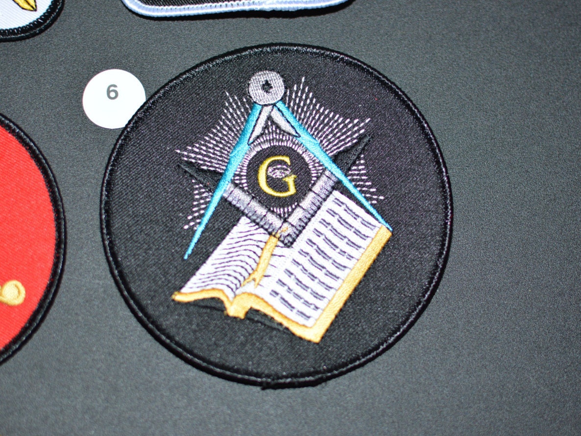 Masonic Iron-on Patch Embroidered Patch Freemasonry Patch - Etsy UK