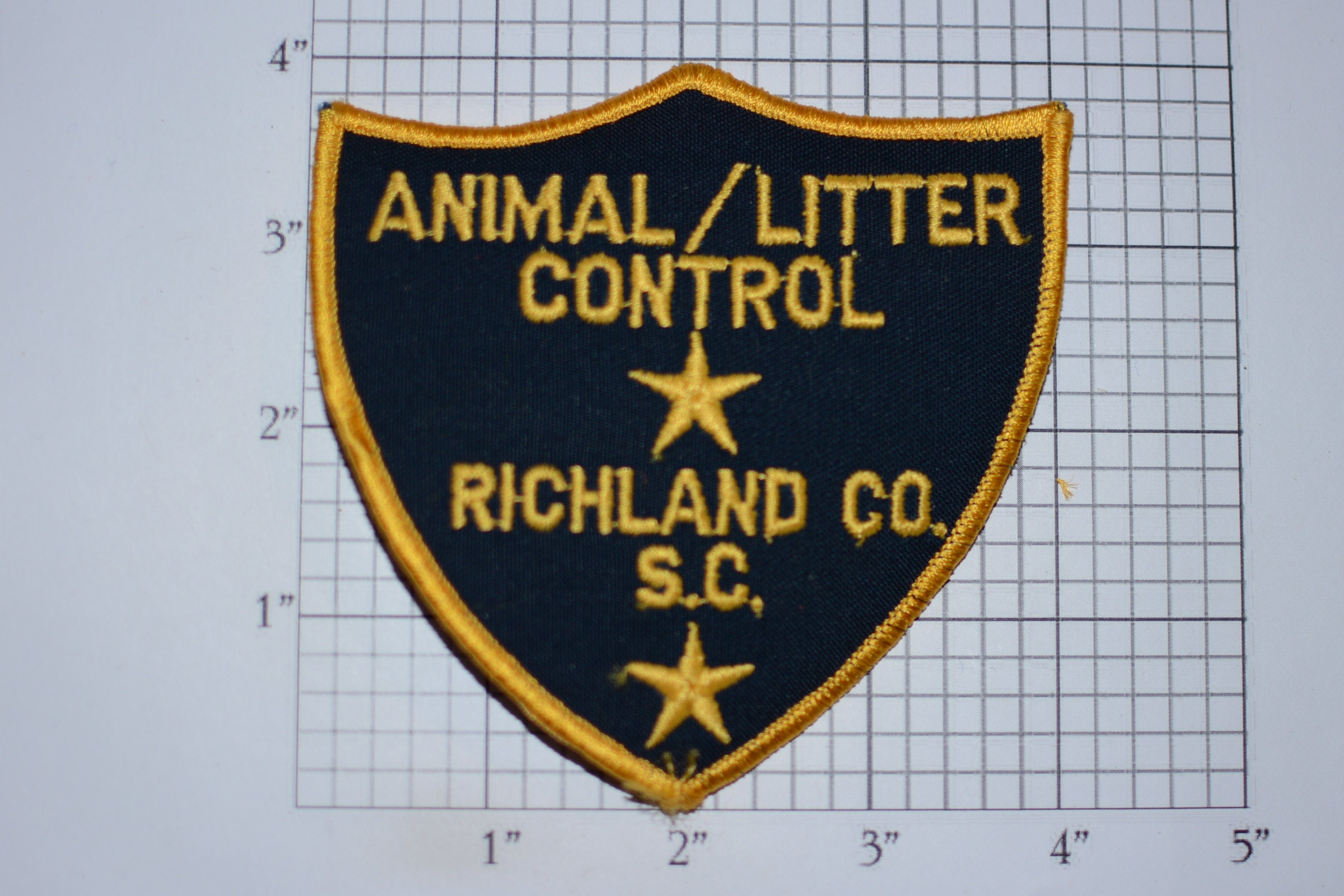 Animal / Litter Control Officer Iron-on Embroidered Patch for Uniform ...