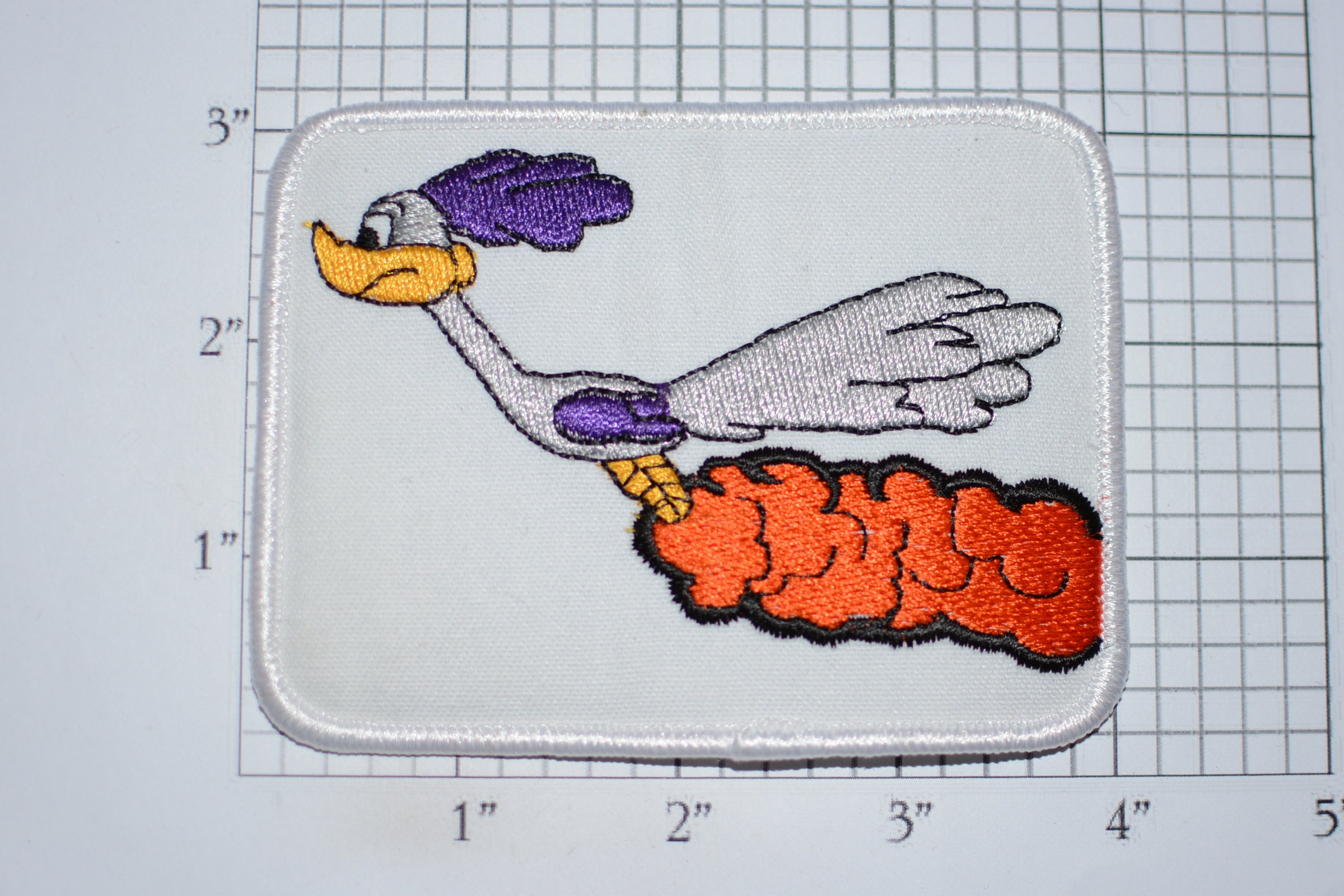 Roadrunner Rare Iron-On Vintage Embroidered Clothing Patch Emblem ...