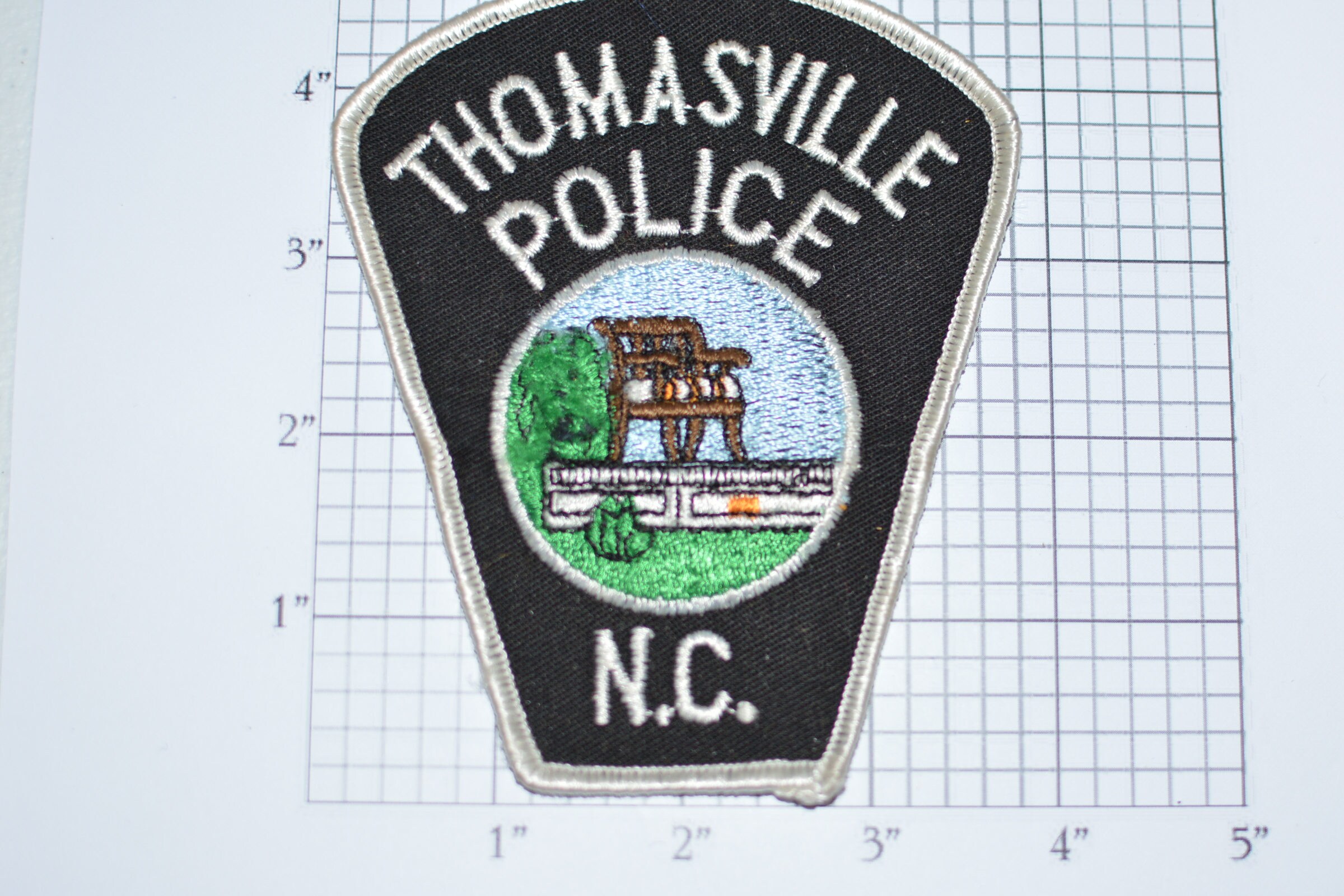 Thomasville Police North Carolina Sew-on Embroidered Patch, Shoulder ...