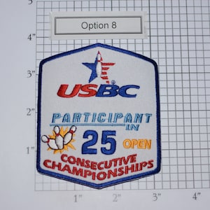 USBC (US Bowling Congress) Iron-on Embroidered Clothing Patch Bowler ...