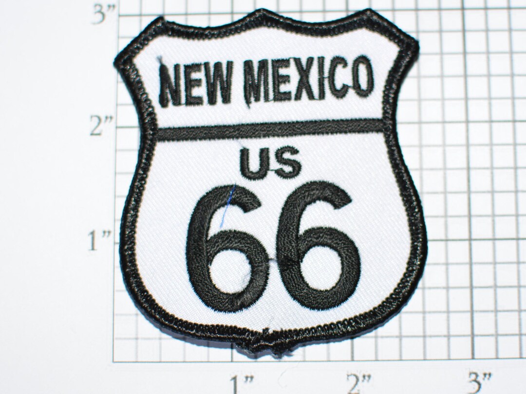 New Mexico US ROUTE 66 Iron-on Embroidered Patch USA Travel Road Trip ...