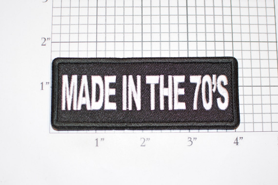 Made in the (60s 70s 80s or 90s) Iron-on Embroidered Clothing Patch ...