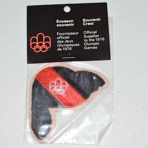 Montreal 1976 Beaver Mascot Amik Sew-on Embroidered Souvenir Crest ...