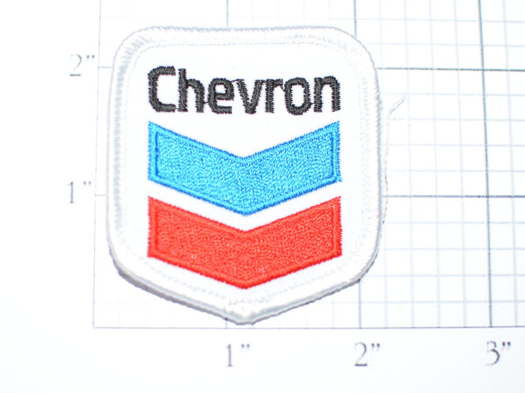Chevron Iron-on Embroidered Vintage Clothing Patch Circa Early 1970s ...