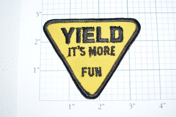 YIELD It's More Fun Sew-on Vintage Patch Funny Sexy | Etsy