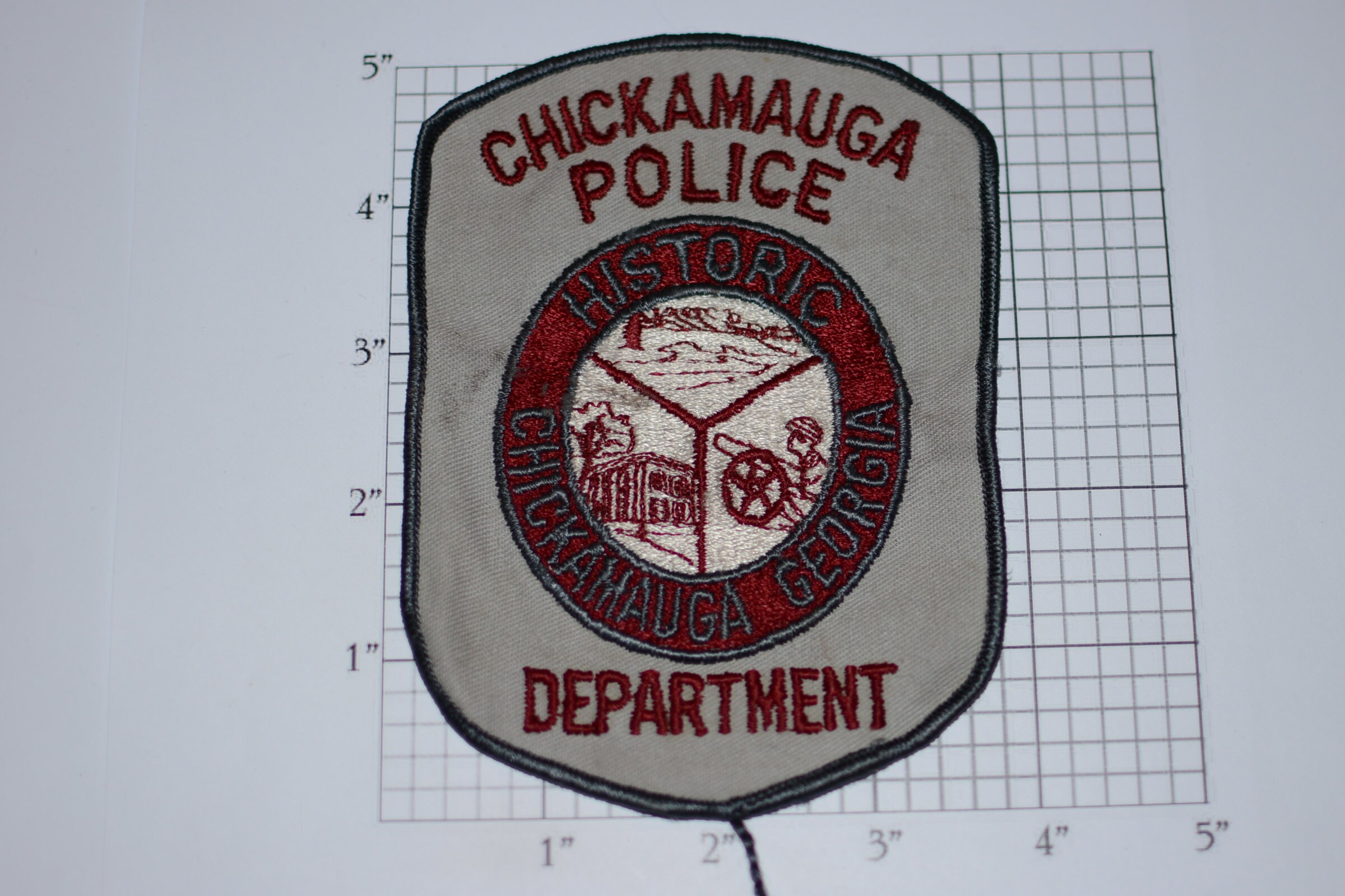 Historic Chickamauga Georgia Police Department RARE Sew-On Vintage ...