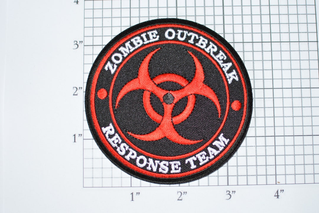 Zombie Outbreak Response Team Iron-on Embroidered Clothing Patch ...
