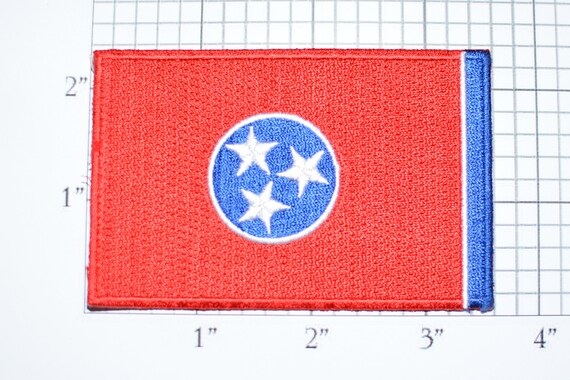 Tennessee State Flag Iron-on Vintage Embroidered Travel Patch | Etsy