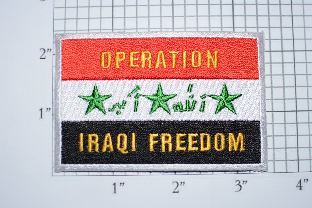 Operation Iraqi Freedom Iron-on Embroidered Clothing Patch Military ...