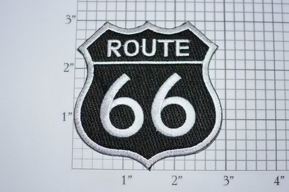 US ROUTE 66 Black Iron-on Embroidered Clothing Patch for Biker - Etsy