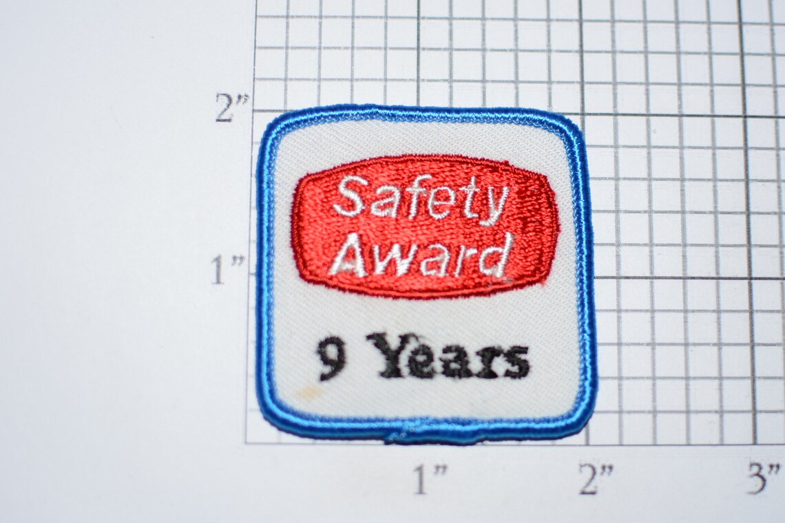 Safety Award 5 Options Vintage Embroidered Clothing Patch - Etsy